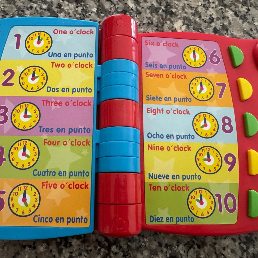 Toys | Bilingual Talking Activity Book For Kids Red And Blue | Poshmark